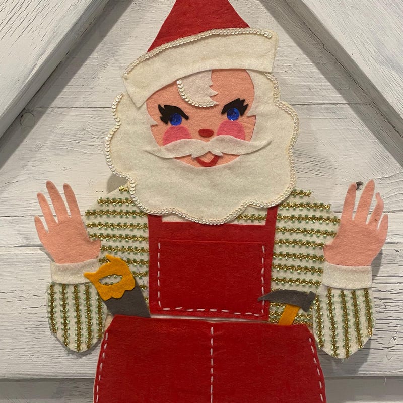 Felt Santa - Etsy
