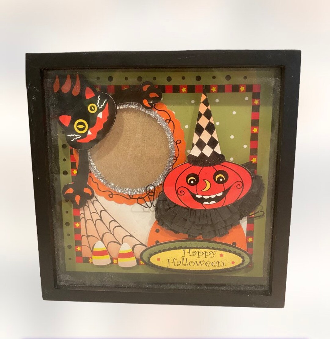 Vintage Halloween Shadow Box - Etsy