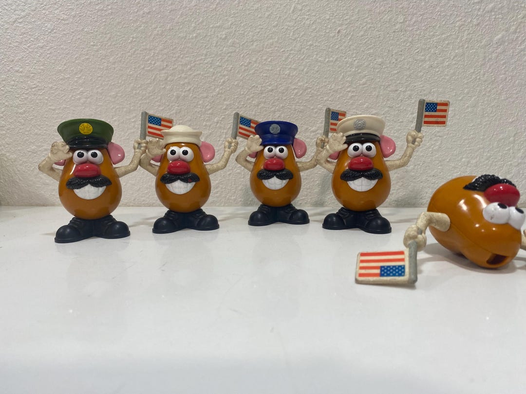 Vintage Mr Potato Head Military American Lot - Etsy