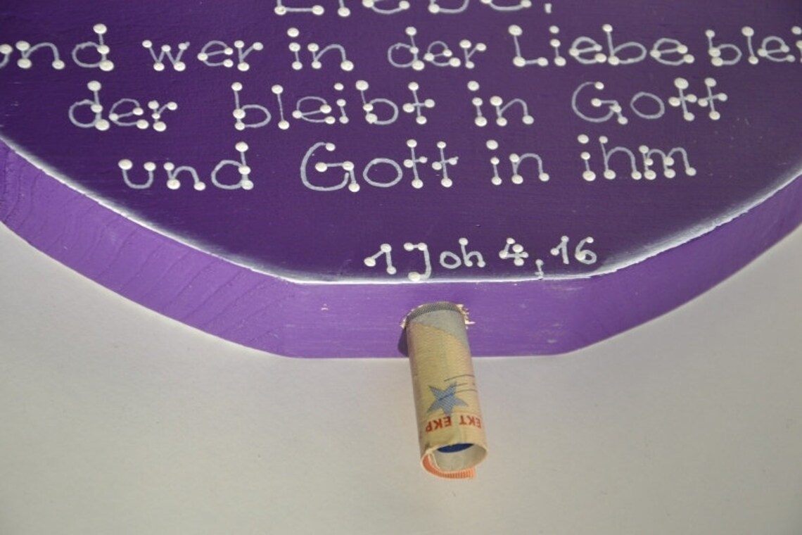 Fisch mit Spruch und Schein im Bauch | Etsy