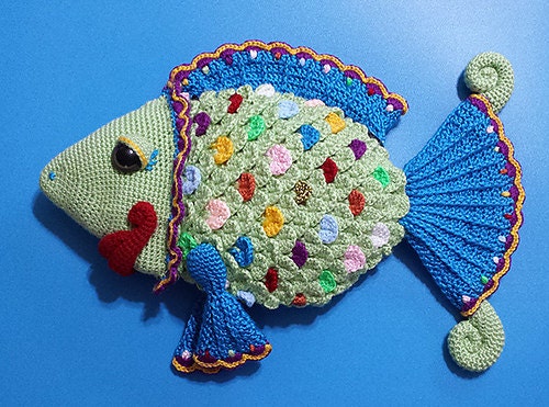 Rainbow Fish PDF Crochet Pattern - Etsy