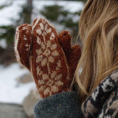 PDF PATTERN Woodland Lopi Mitts / Lett-lopi / S / M / L - Etsy