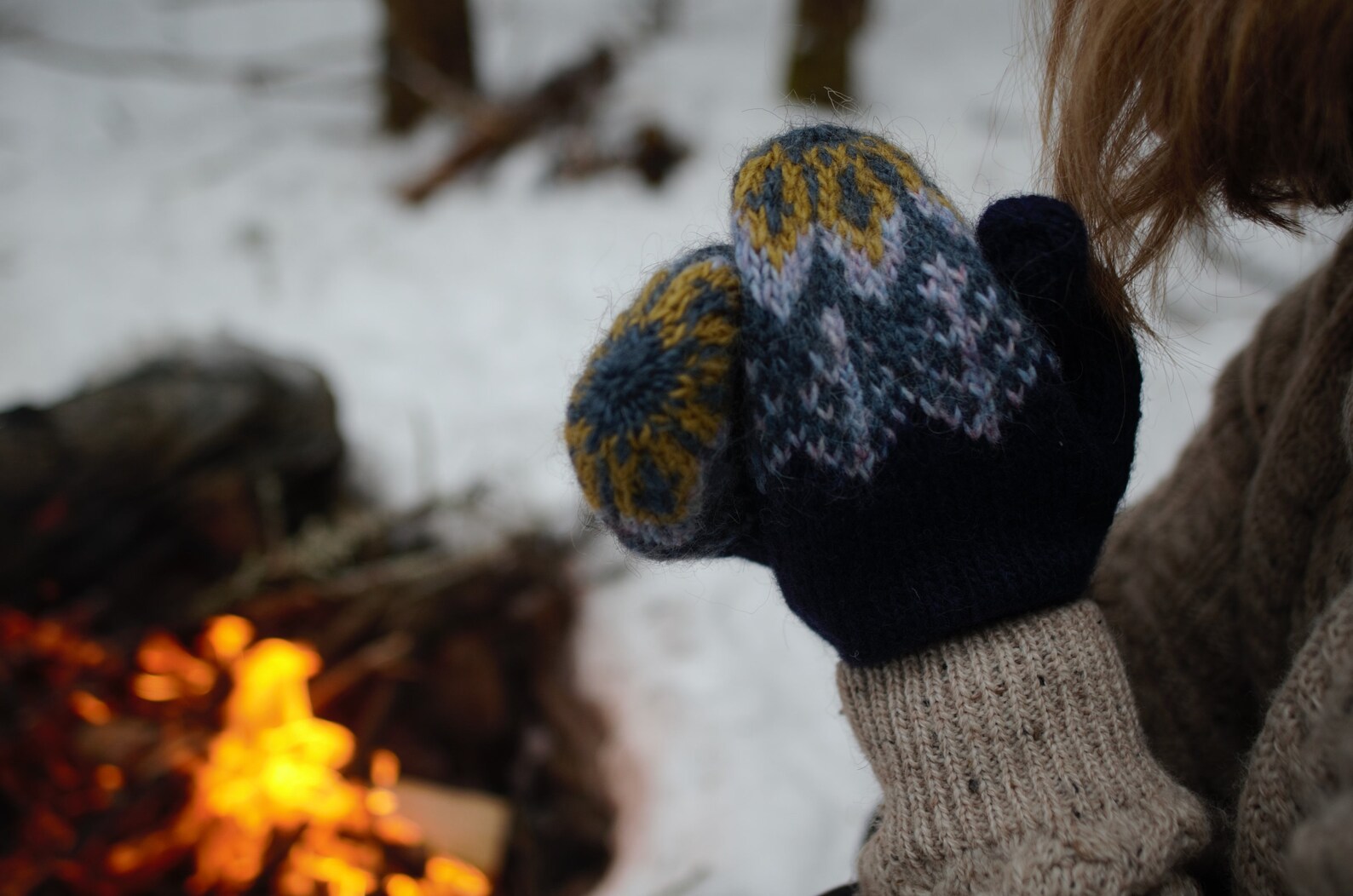 PDF PATTERN Woodland Lopi Mitts / Lett-lopi / S / M / L - Etsy