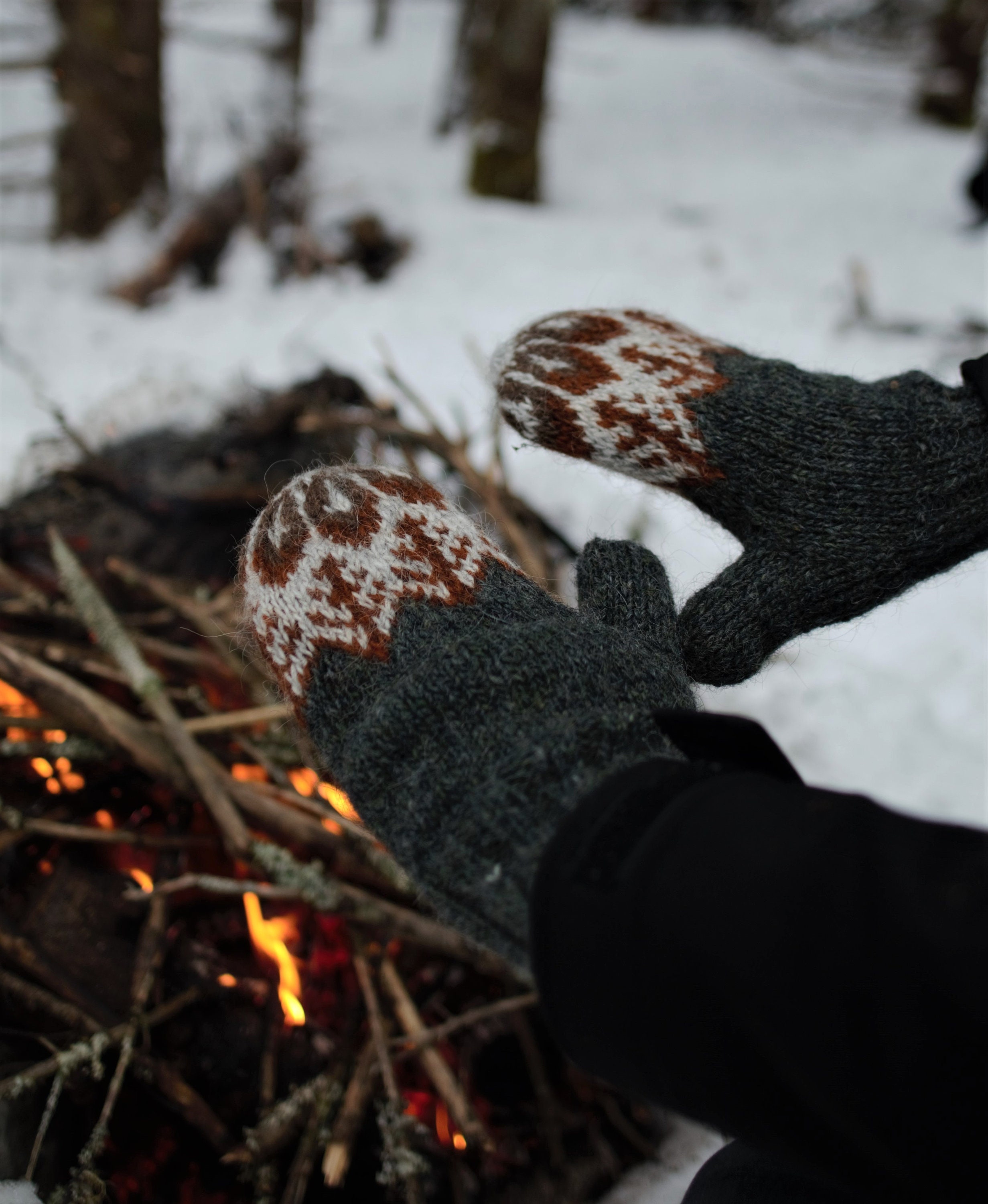 PDF PATTERN Woodland Lopi Mitts / Lett-lopi / S / M / L - Etsy