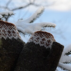 PDF PATTERN - Wood Folk Fingerless Mittens S / L Sizes - Etsy