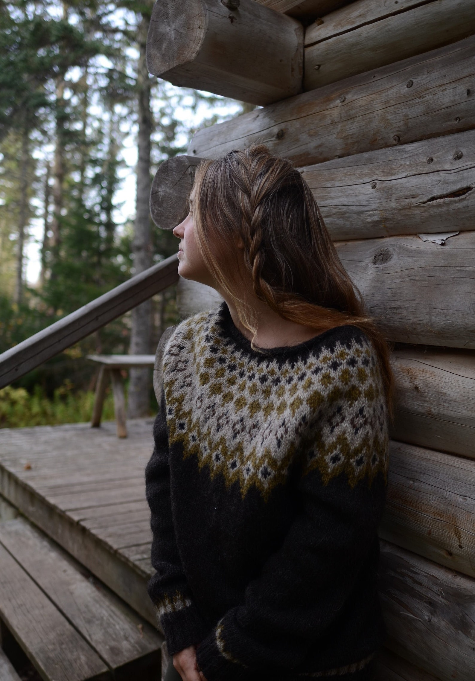 PDF Pangur Ban Icelandic Sweater Pattern // Original Woodfolk Patterns ...