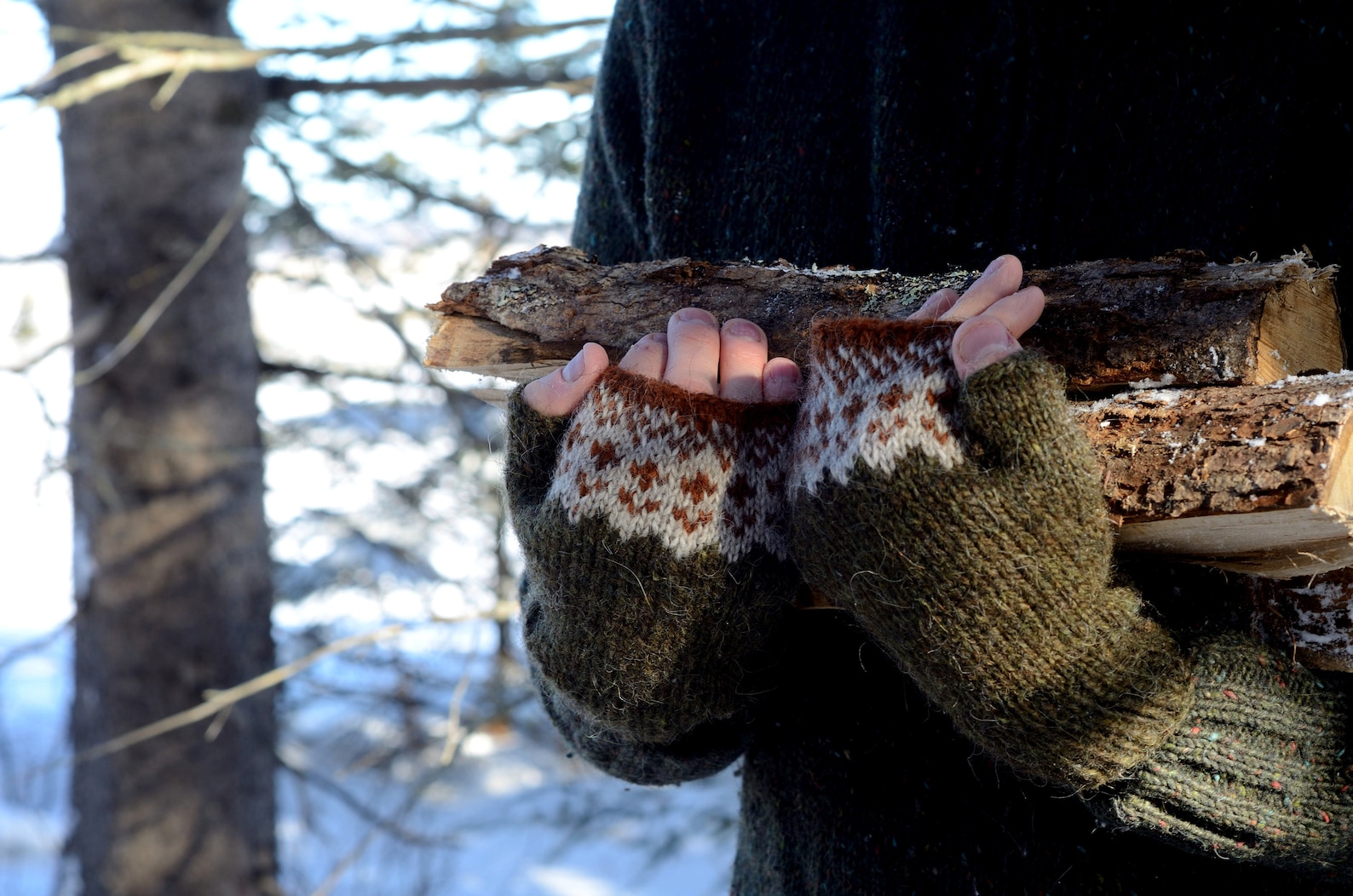 PDF PATTERN Wood Folk Fingerless Mittens S / L Sizes | Etsy Canada
