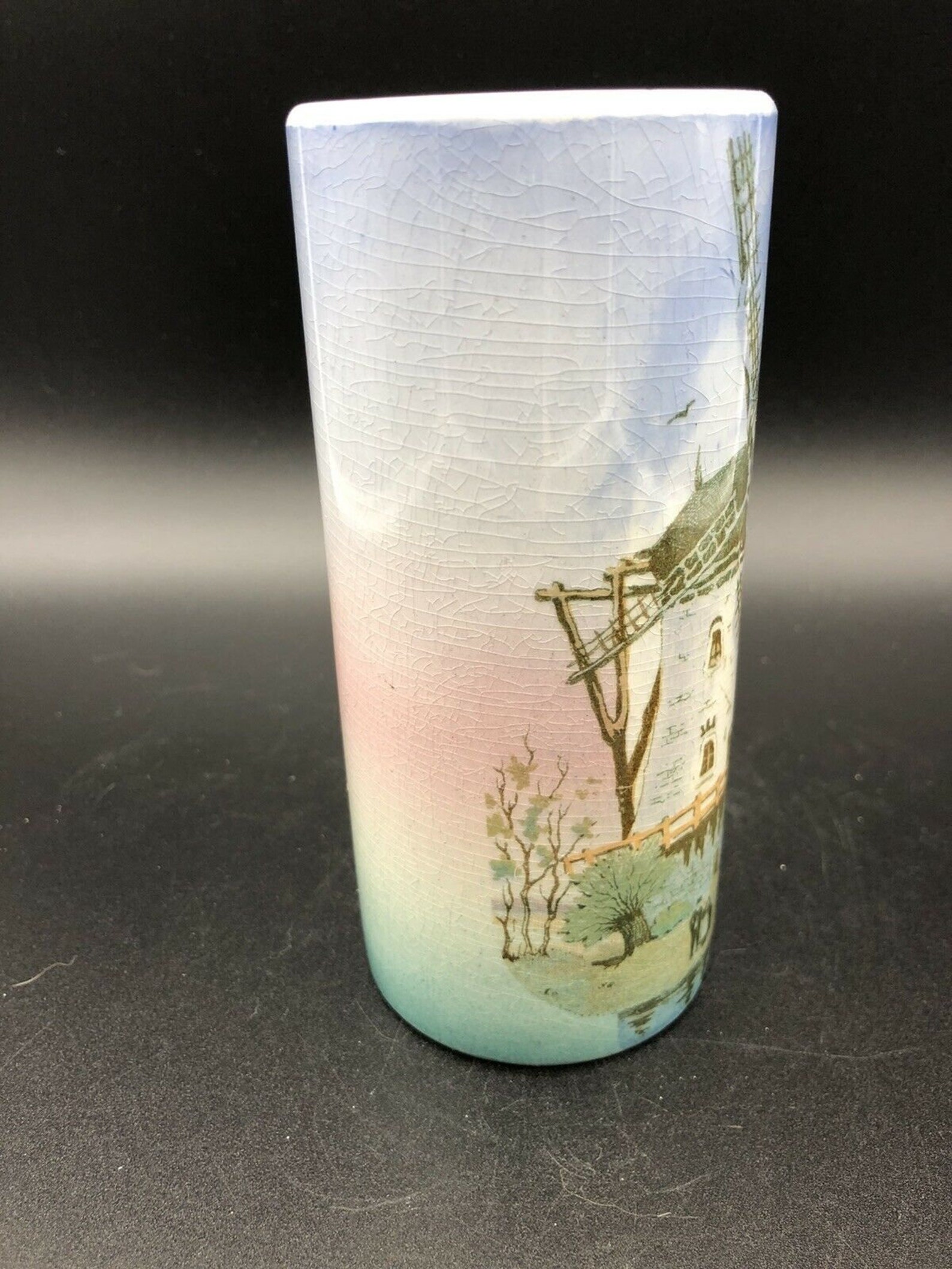 Vintage Windmill Vase by Boch Fres La Louviere of Belgium - Etsy Canada