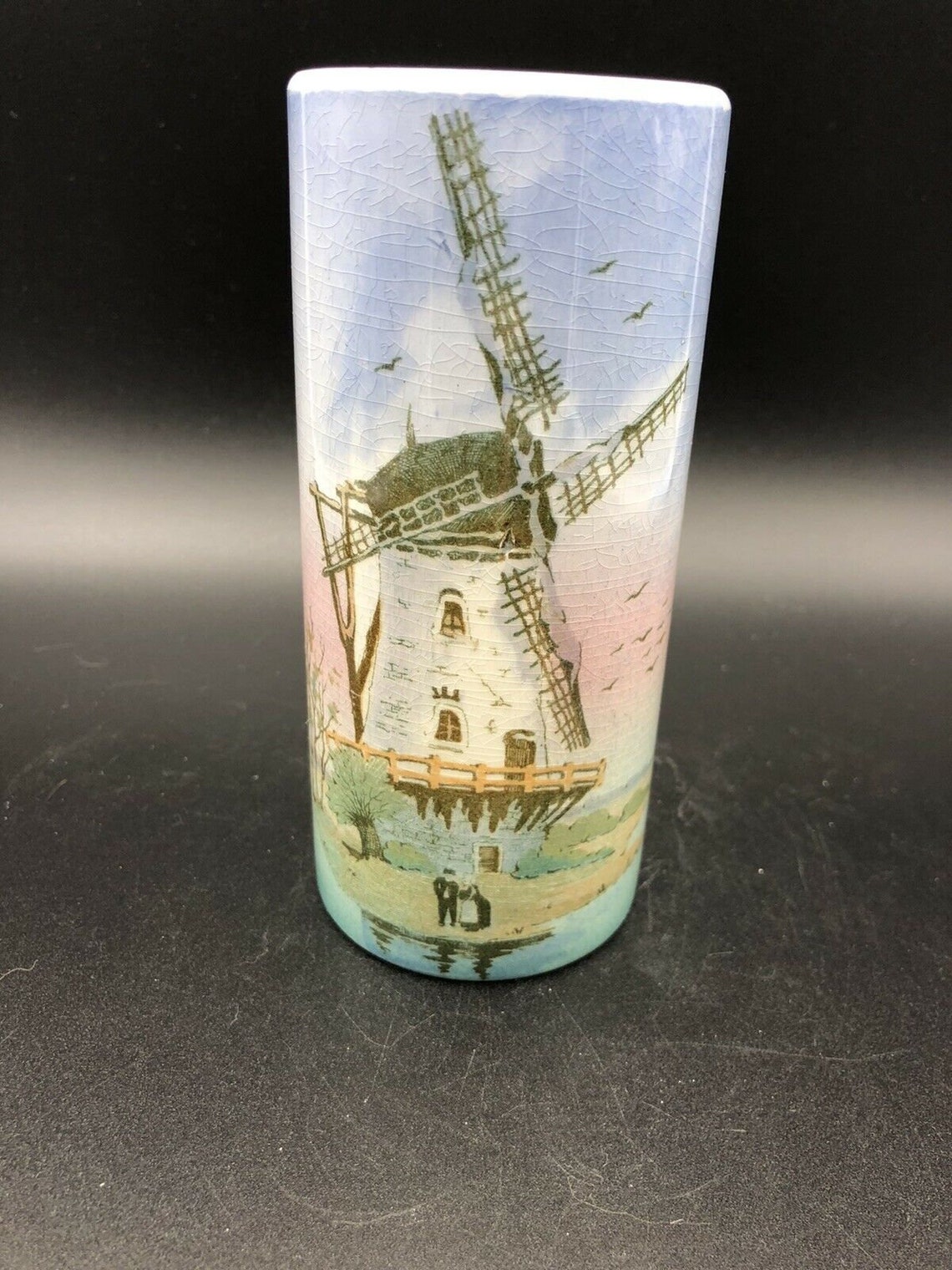 Vintage Windmill Vase by Boch Fres La Louviere of Belgium - Etsy Canada