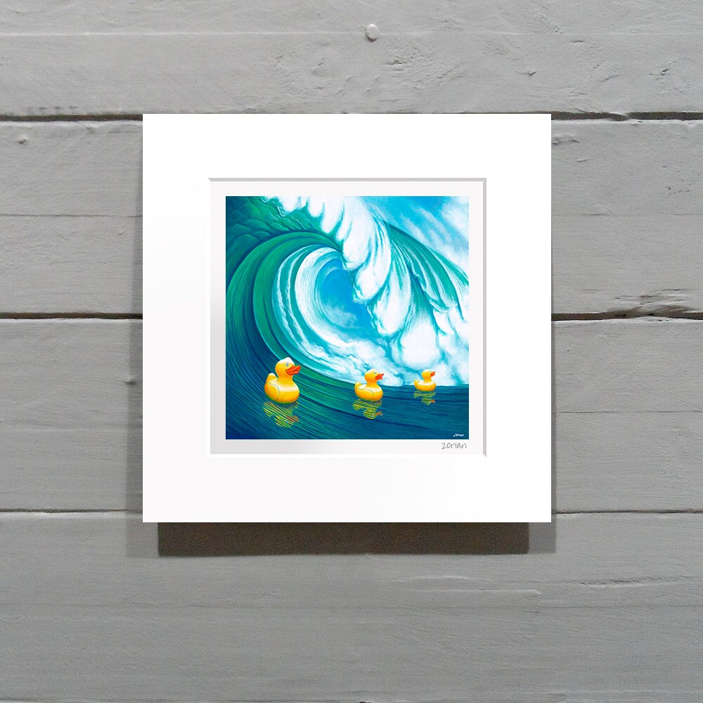 Rubber Ducks Lost at Sea, Artwork, Print, Paper or Canvas, 'duck Slide ...