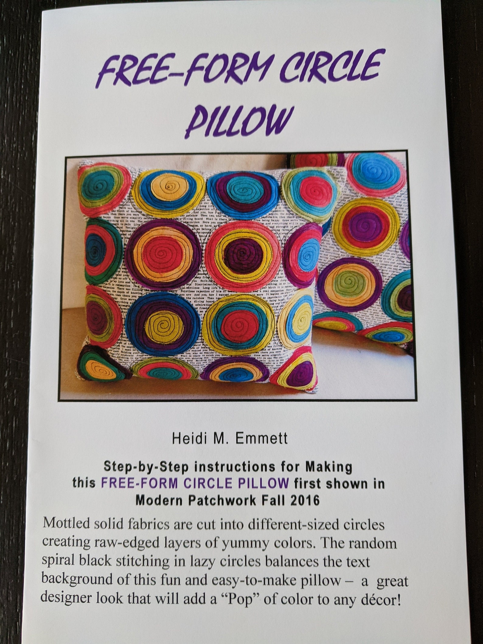 Free-form Circle Pillow - Etsy