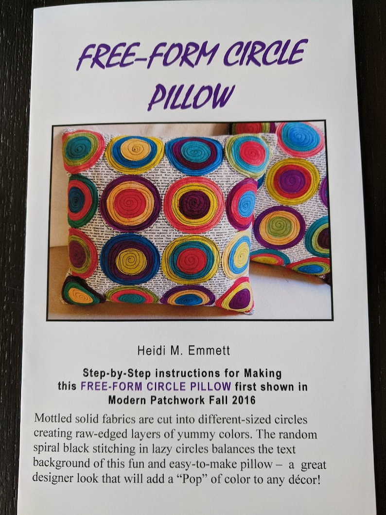 Free-form Circle Pillow - Etsy