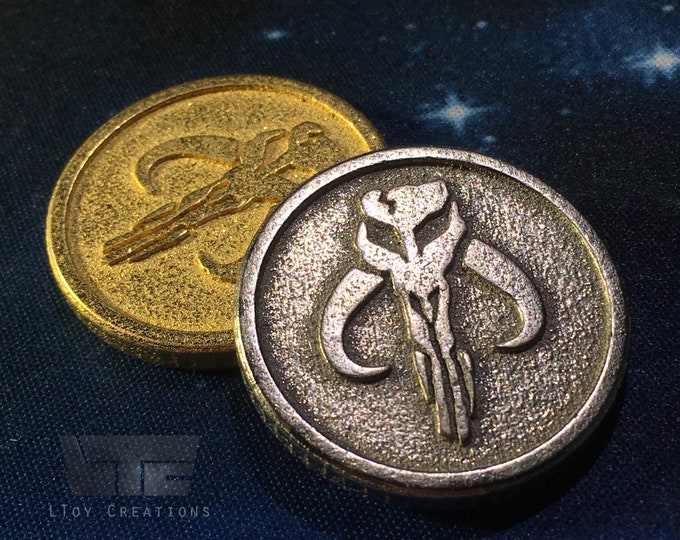 Mandalorian Metal Challenge Coin/currency (star Wars Inspired) - Etsy