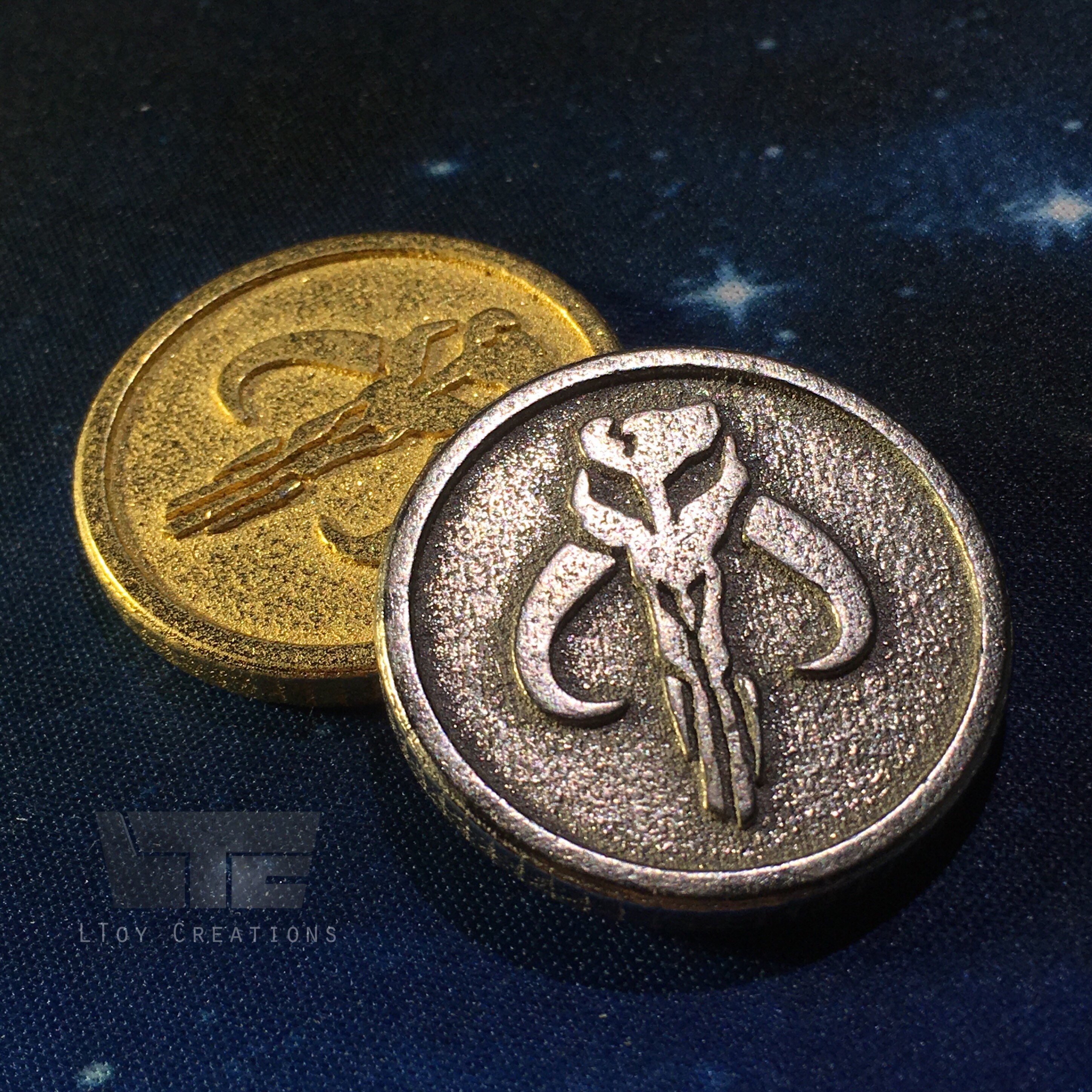 Mandalorian Metal Challenge Coin/Currency Star Wars inspired | Etsy