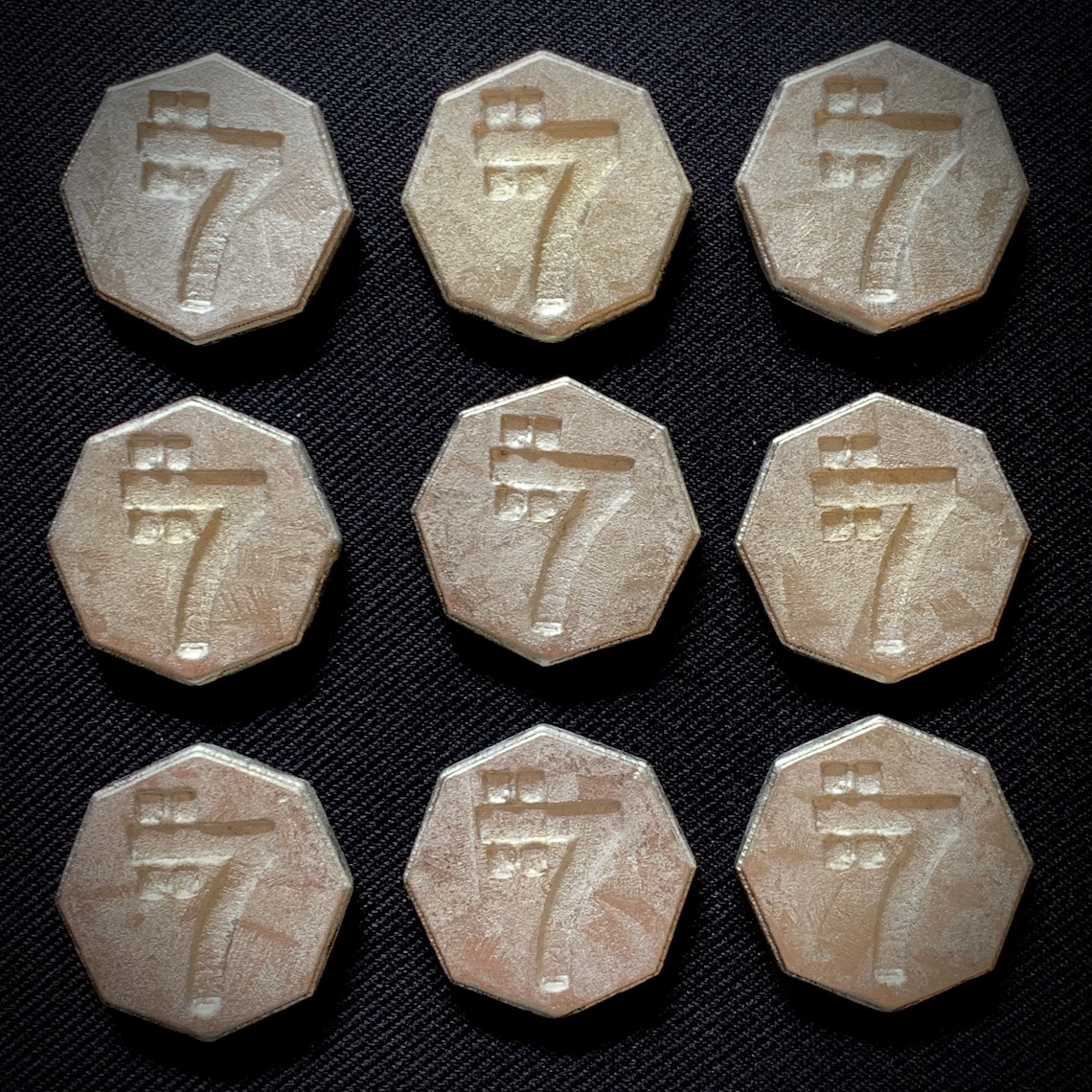 Galactic Credits set of 2 Metal Coins for Star Wars Sabacc | Etsy