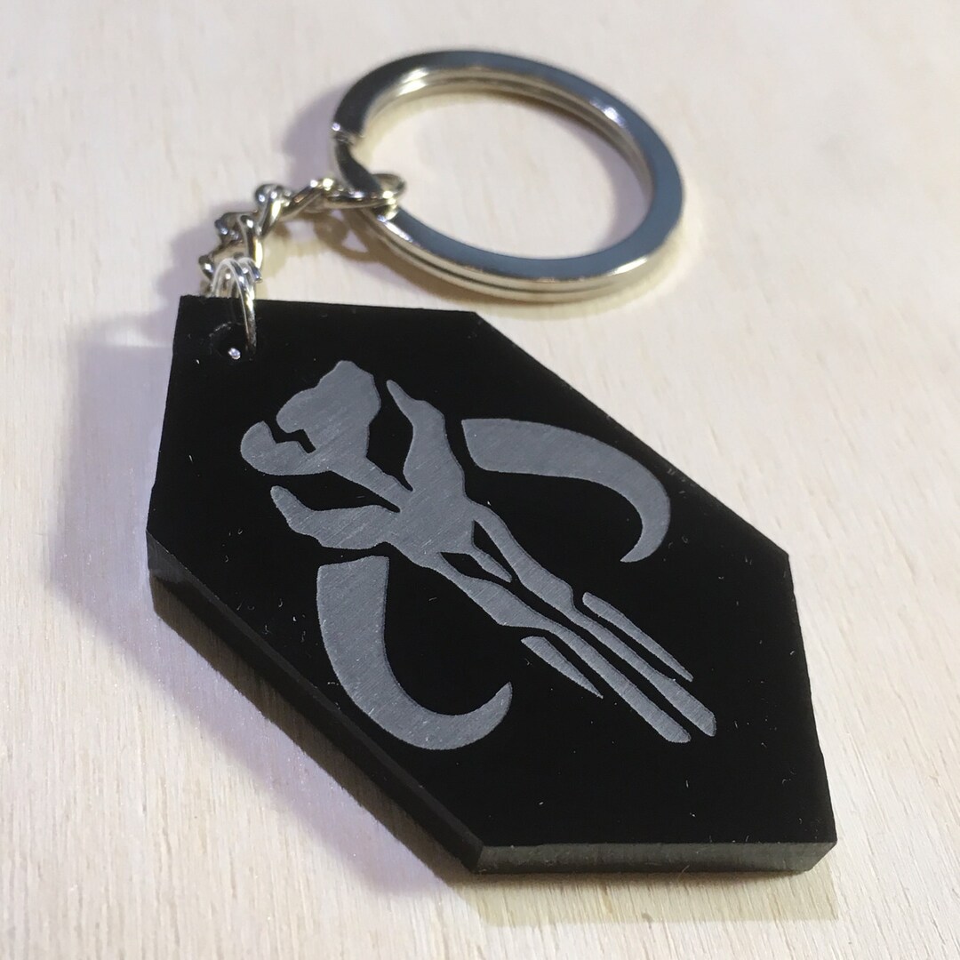 Star Wars Mandalorian/boba Fett Inspired Keychain - Etsy