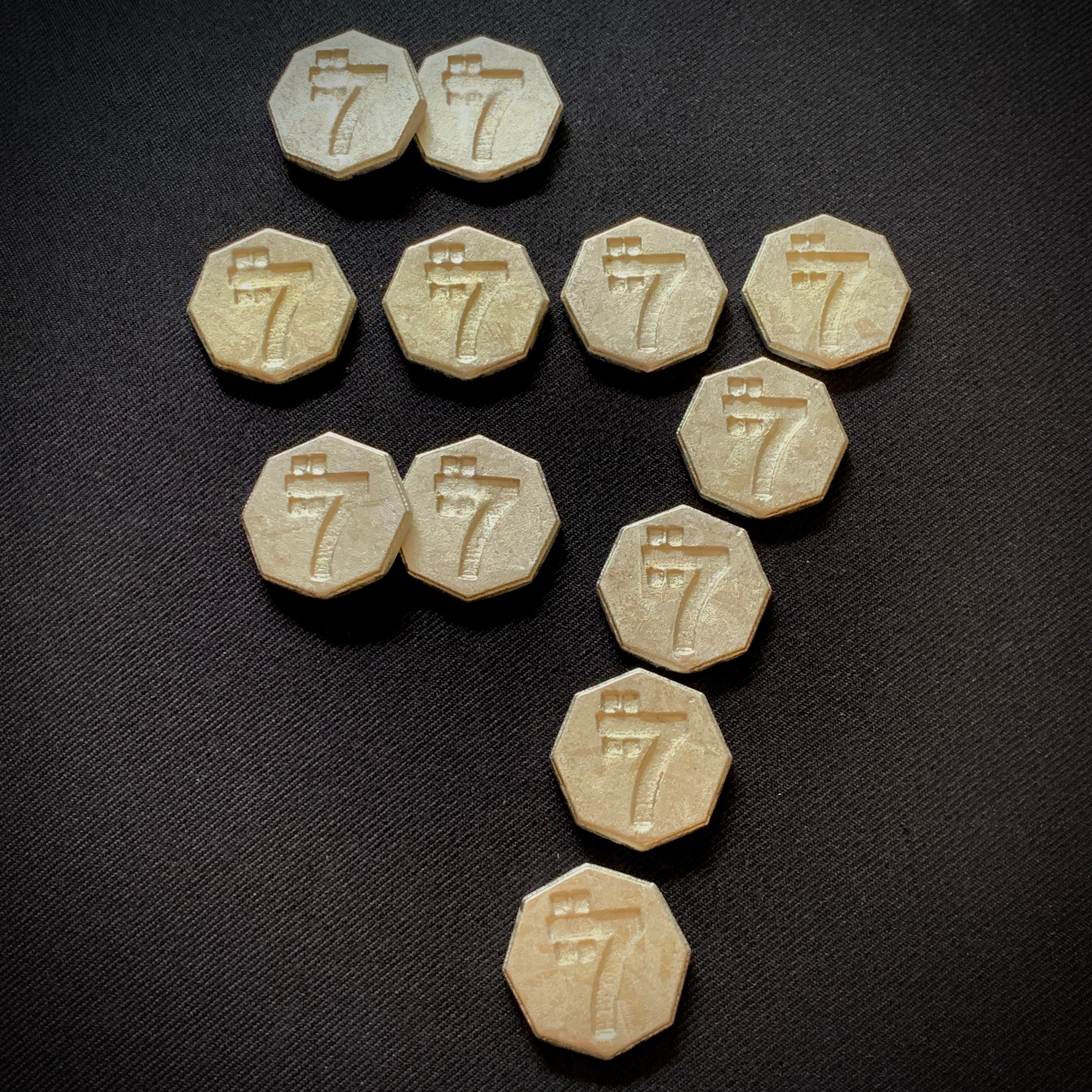 Galactic Credits set of 2 Metal Coins for Star Wars Sabacc | Etsy