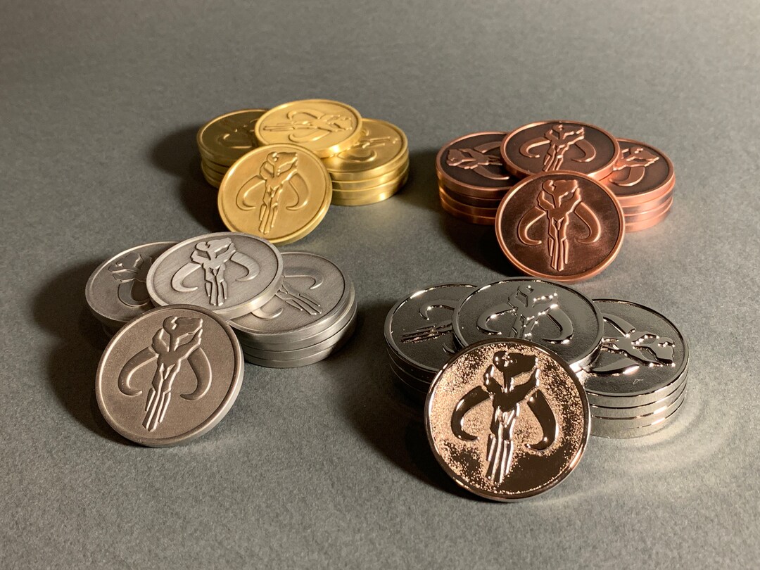 Mandalorian Skull Metal Coin - Double Sided Challenge Coin With ...