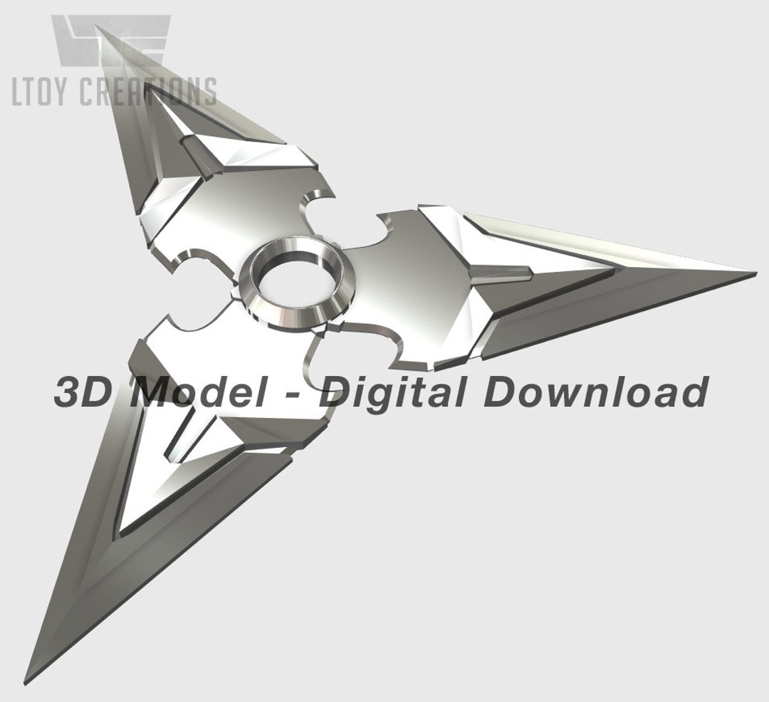 Ninja Shuriken Throwing Star/logo-download STL3D Model/3d Printable ...