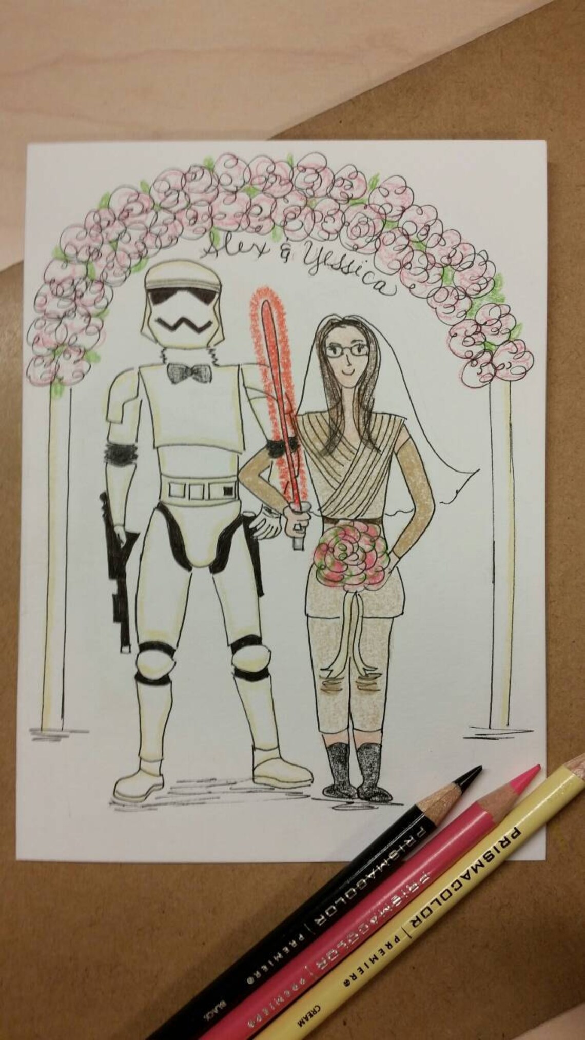 Star Wars Wedding Card - Etsy