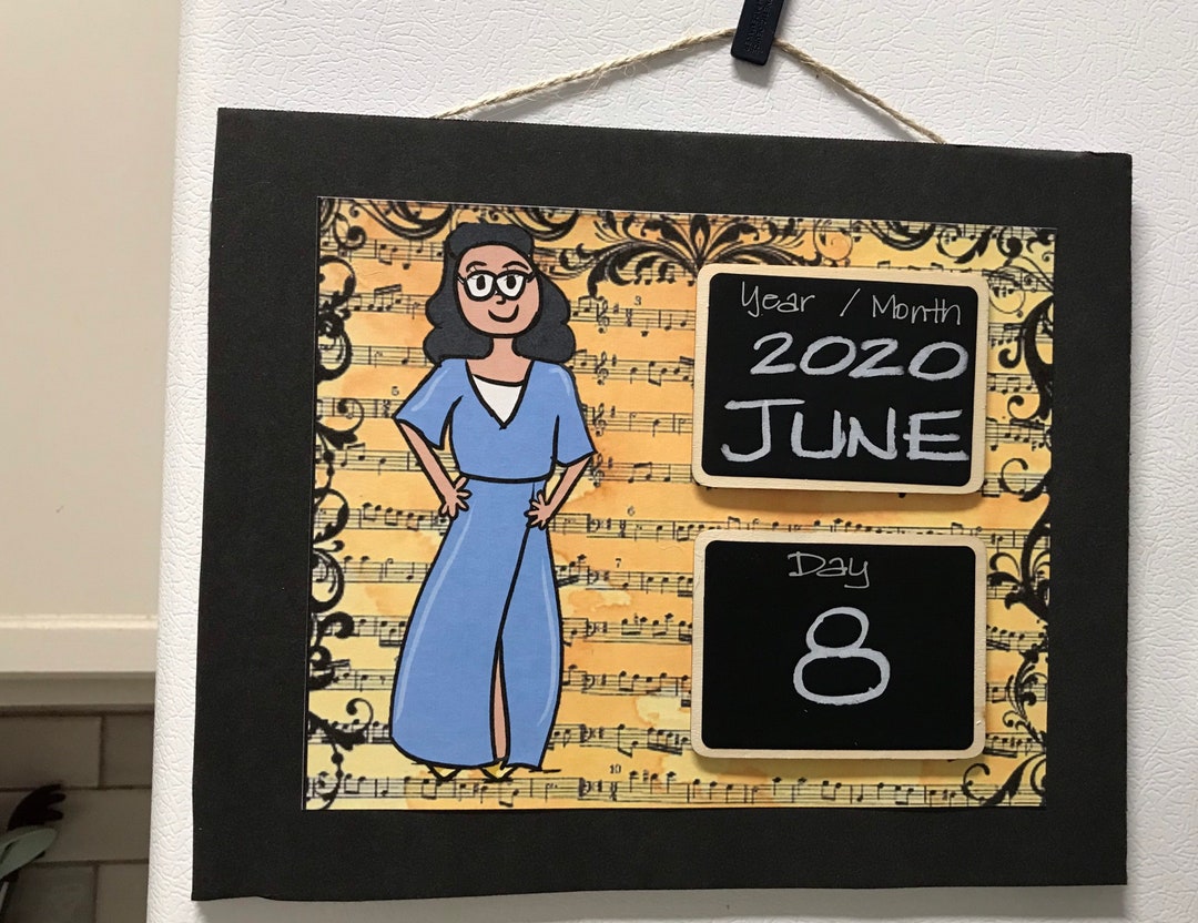 Chalkboard Calendar - Etsy