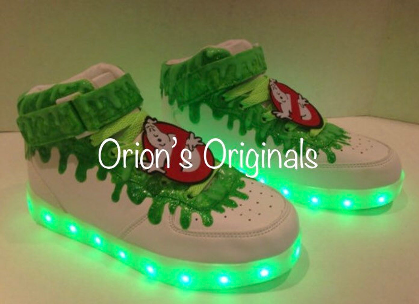 Slimer Light up & Glow in the Dark Shoes - Etsy