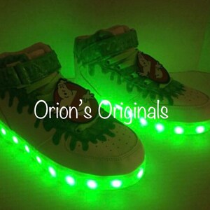 Slimer Light up & Glow in the Dark Shoes - Etsy
