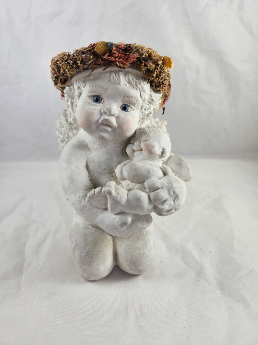 Dreamsicle Angel Cherub and Child Figure~ Kristin Haynes 1991~retired ...