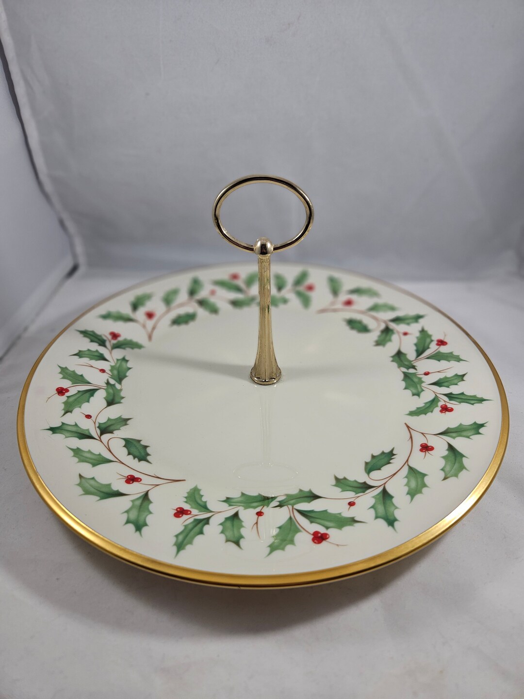 Lenox Holiday Pattern Single Layer Tidbit Tray 10 3/4 Inches. - Etsy