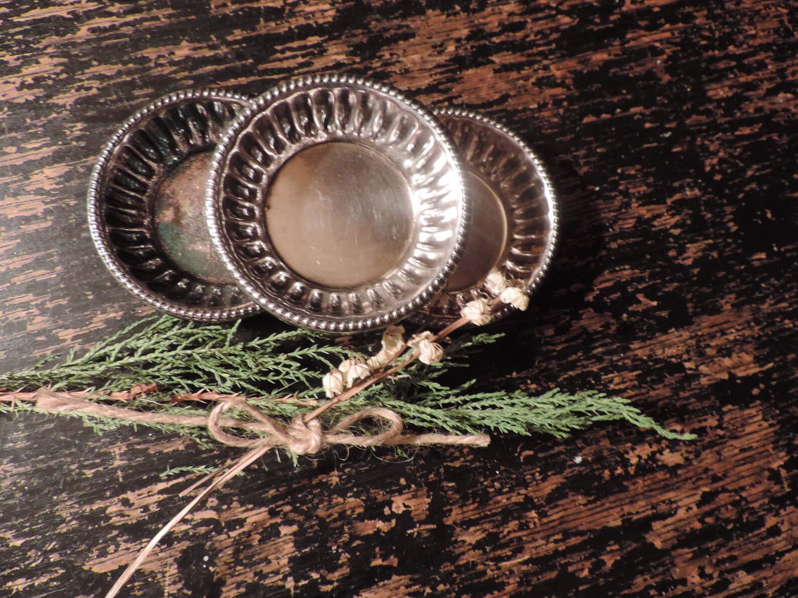 Antique Salt Cellars Set of 4 Silver Plated Servers 1920's - Etsy