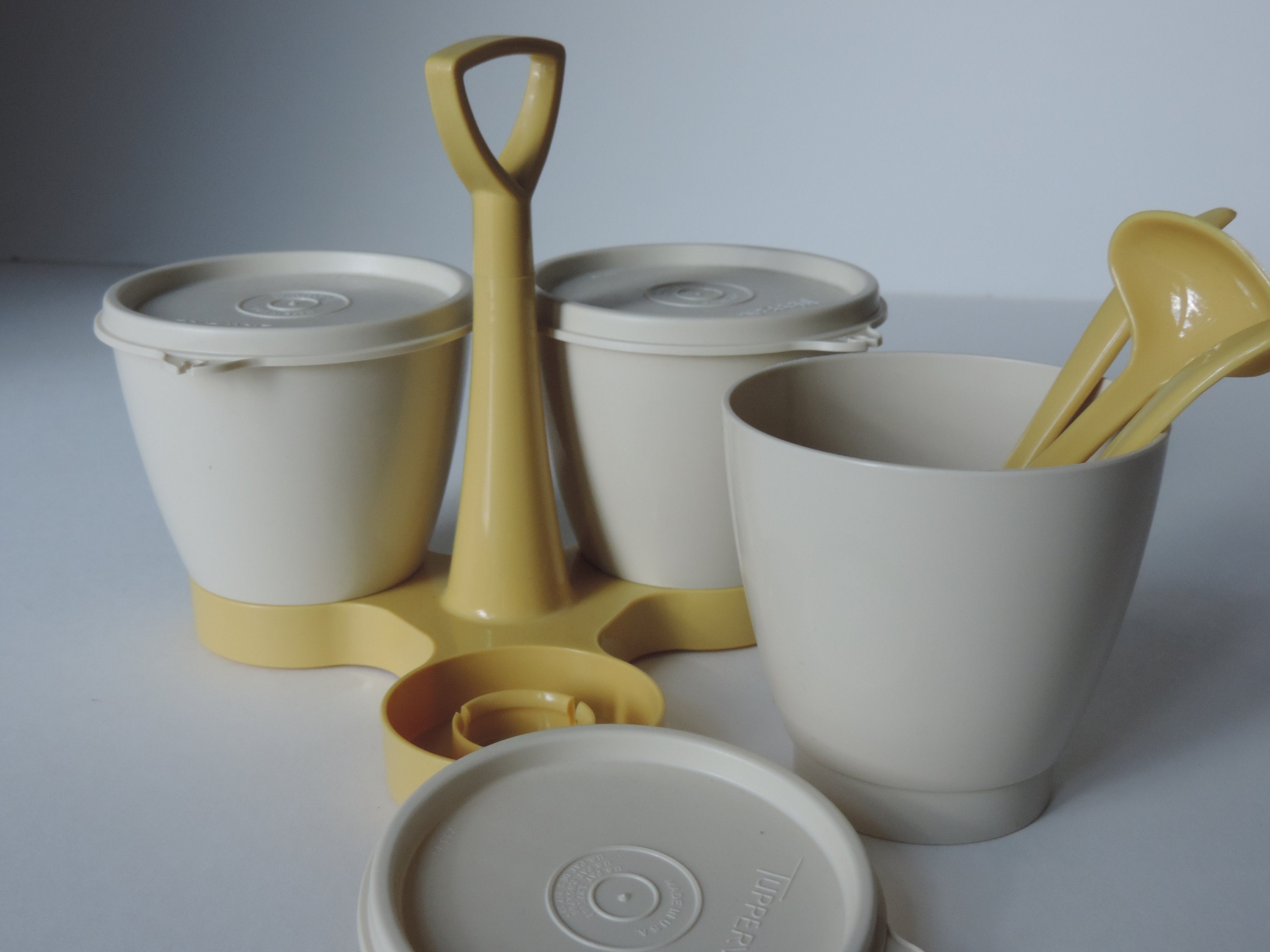 Vintage Tupperware Condiment Relish Set 70's Seems to Be Unused Set of ...