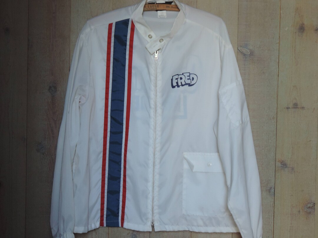 60's 70's Swingster Racing Jacket Racing Stripe Swingster Brand Bowling ...