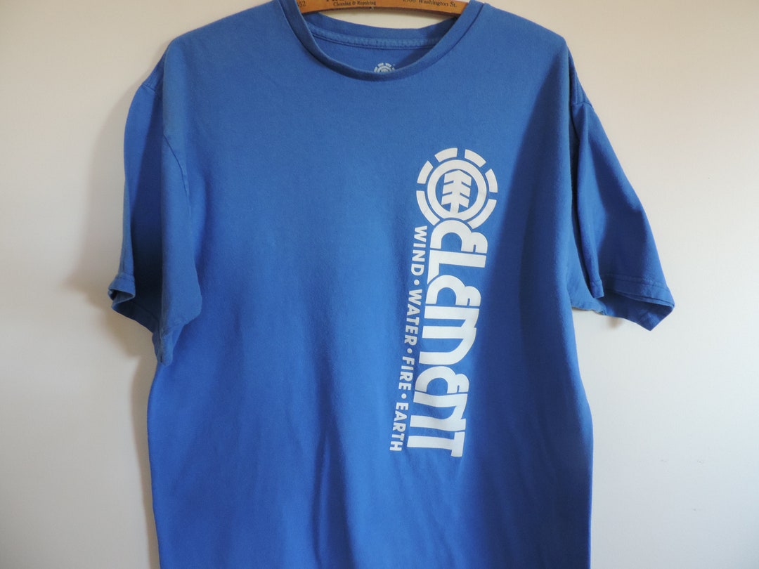 Vintage T Shirt Element Wind Water Fire Earth Simple Living Skate ...