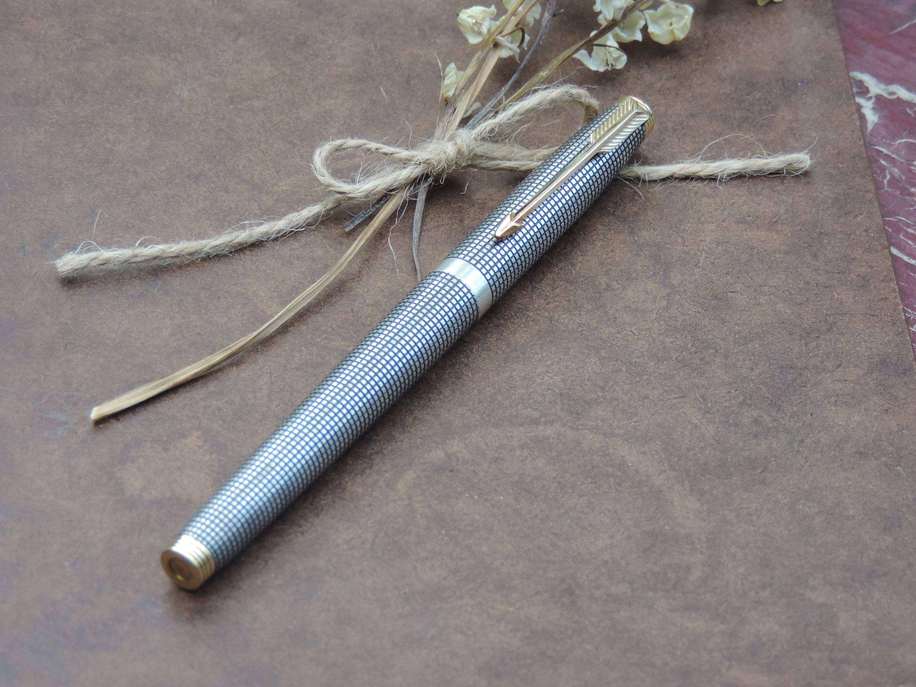 Boeing Parker Fountain Pen 75 Cisele' BOEING .925 Sterling Silver ...