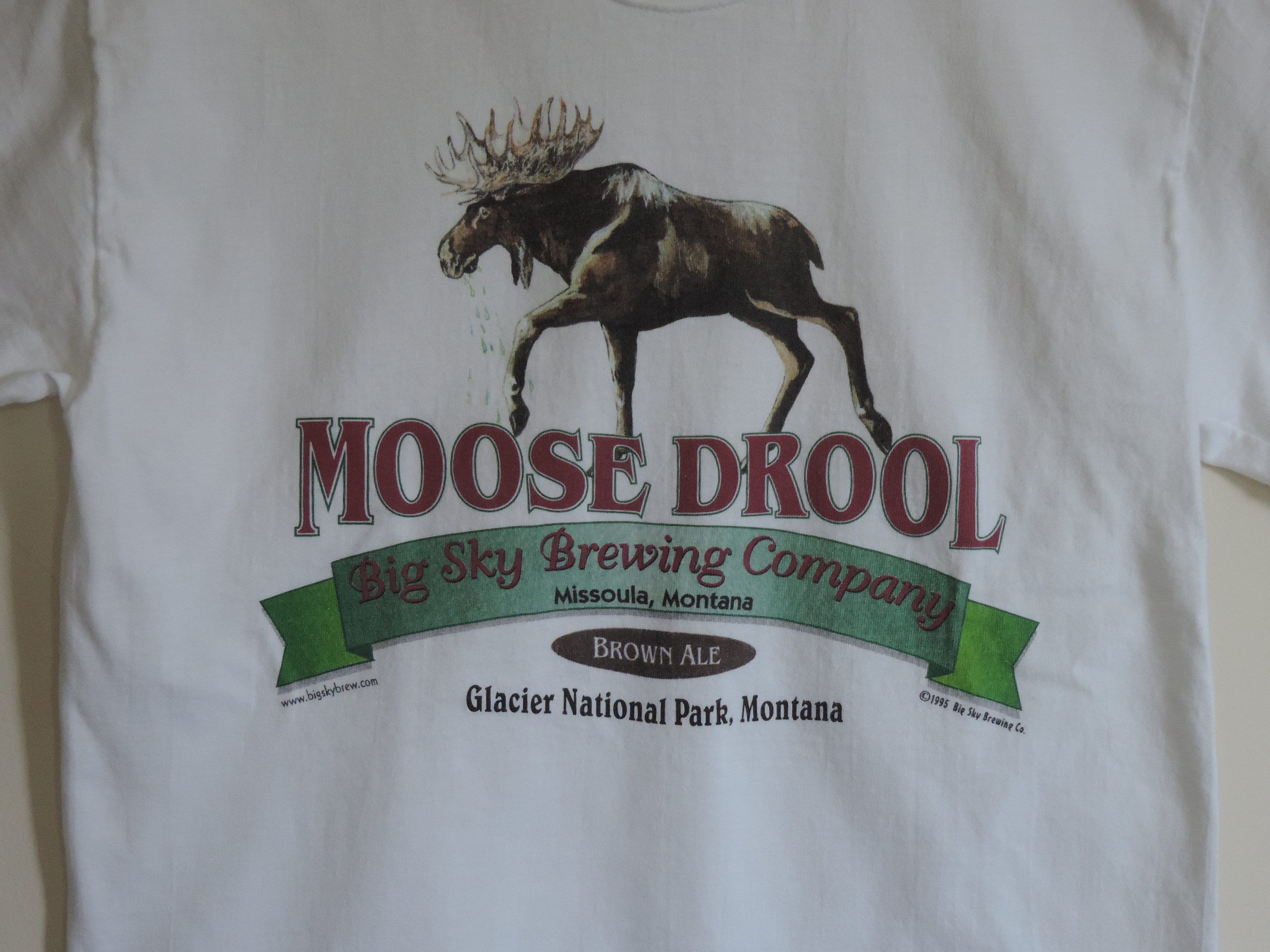 Vintage T Shirt Moose Drool Brewing Co. Missoula Glacier Park Montana ...