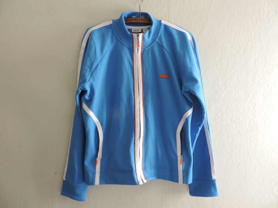 90's Streetwear Track Jacket Izod Athletic Wear Warm up Track and Field ...