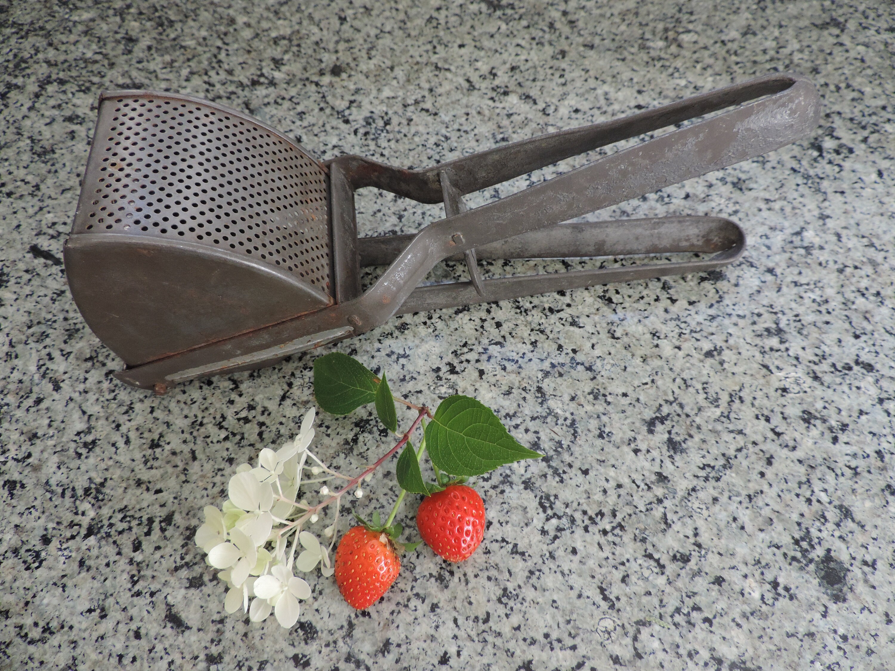 Antique Masher Primitive Hand Held Kitchen Gadget Made in Germany Ricer ...
