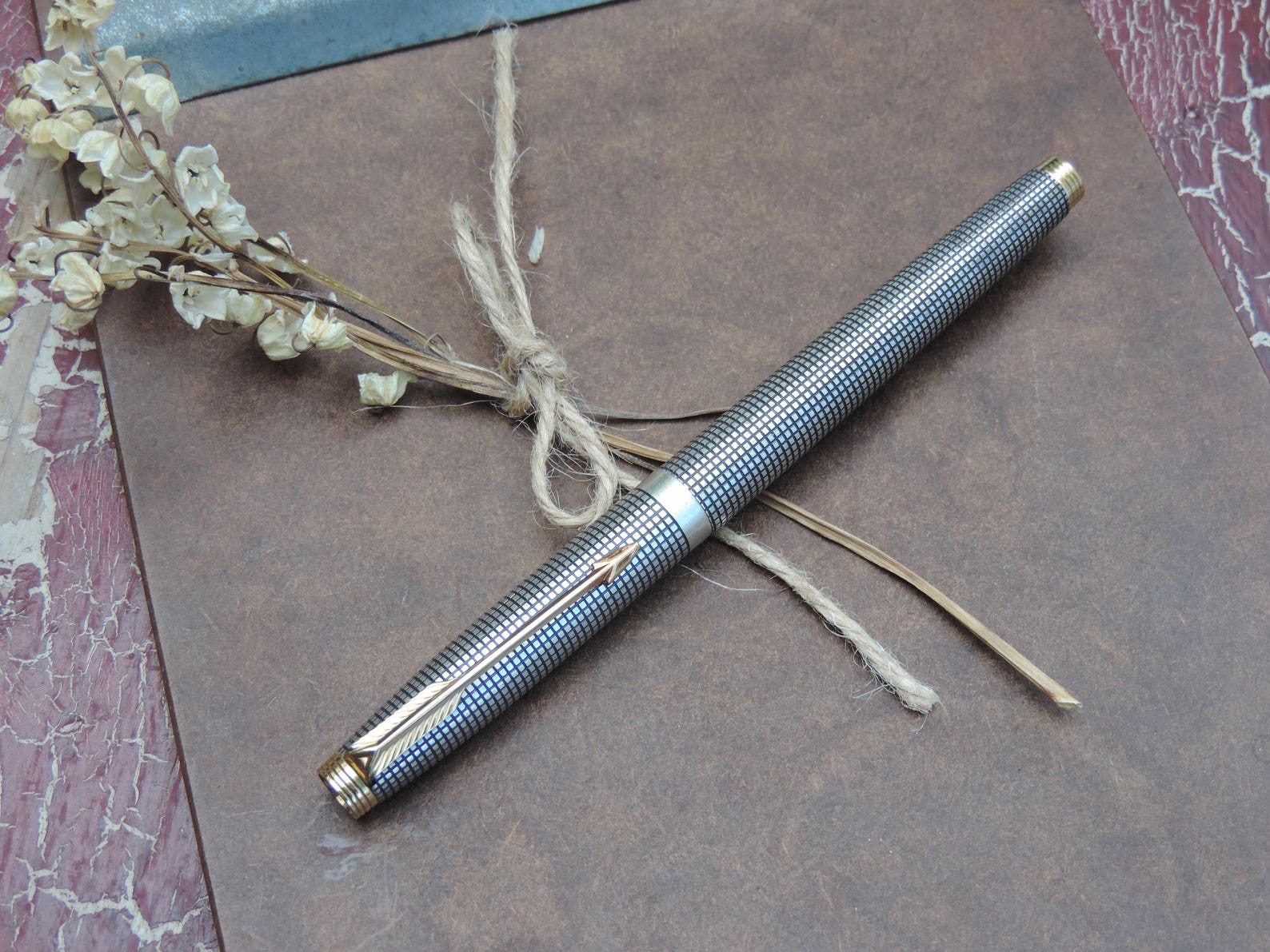Boeing Parker Fountain Pen 75 Cisele' BOEING .925 Sterling Silver ...