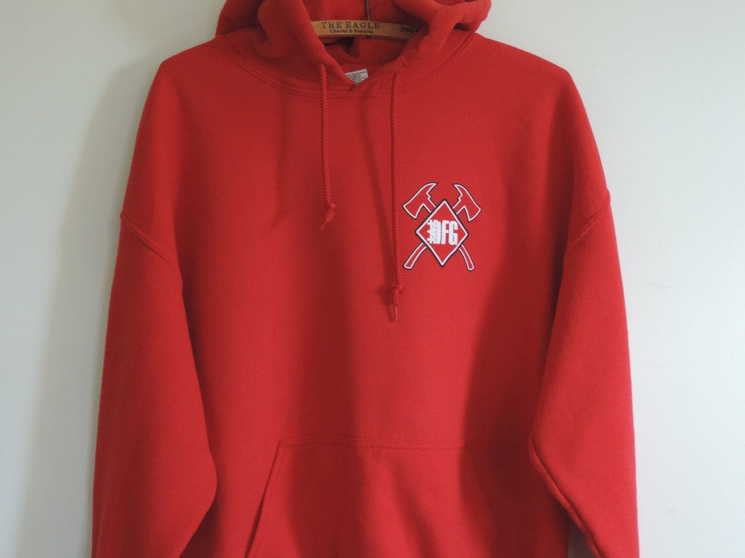 Vintage CAL Fire Hoodie California Firefighter Games Red Hoodie Pull ...