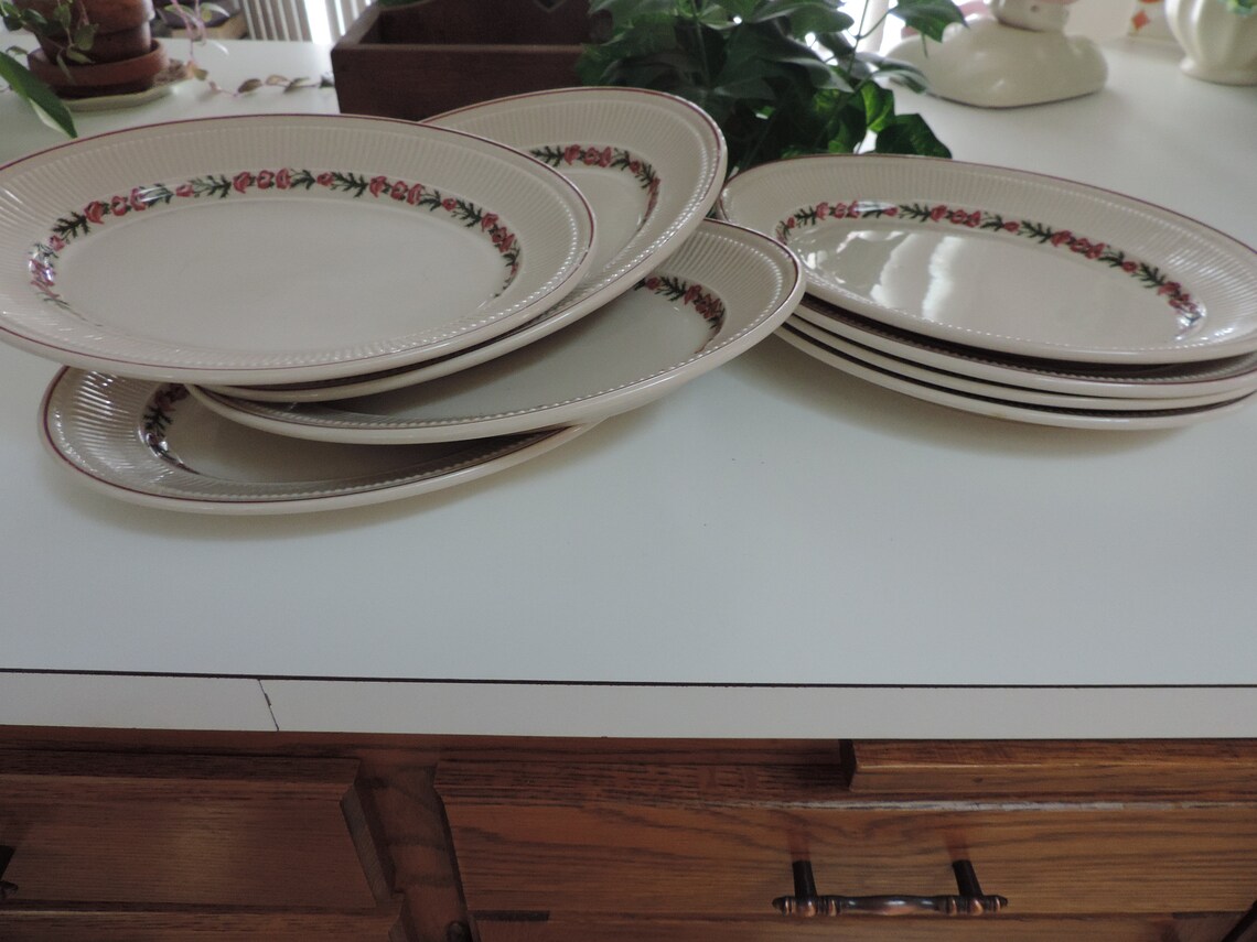 Vintage Shenango Anchor Hocking Platters Set of 8 Large Oval Restaurant ...