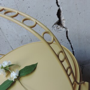 70's Tupperware Cake Server Tote Yellow Take Along Serving Storage ...