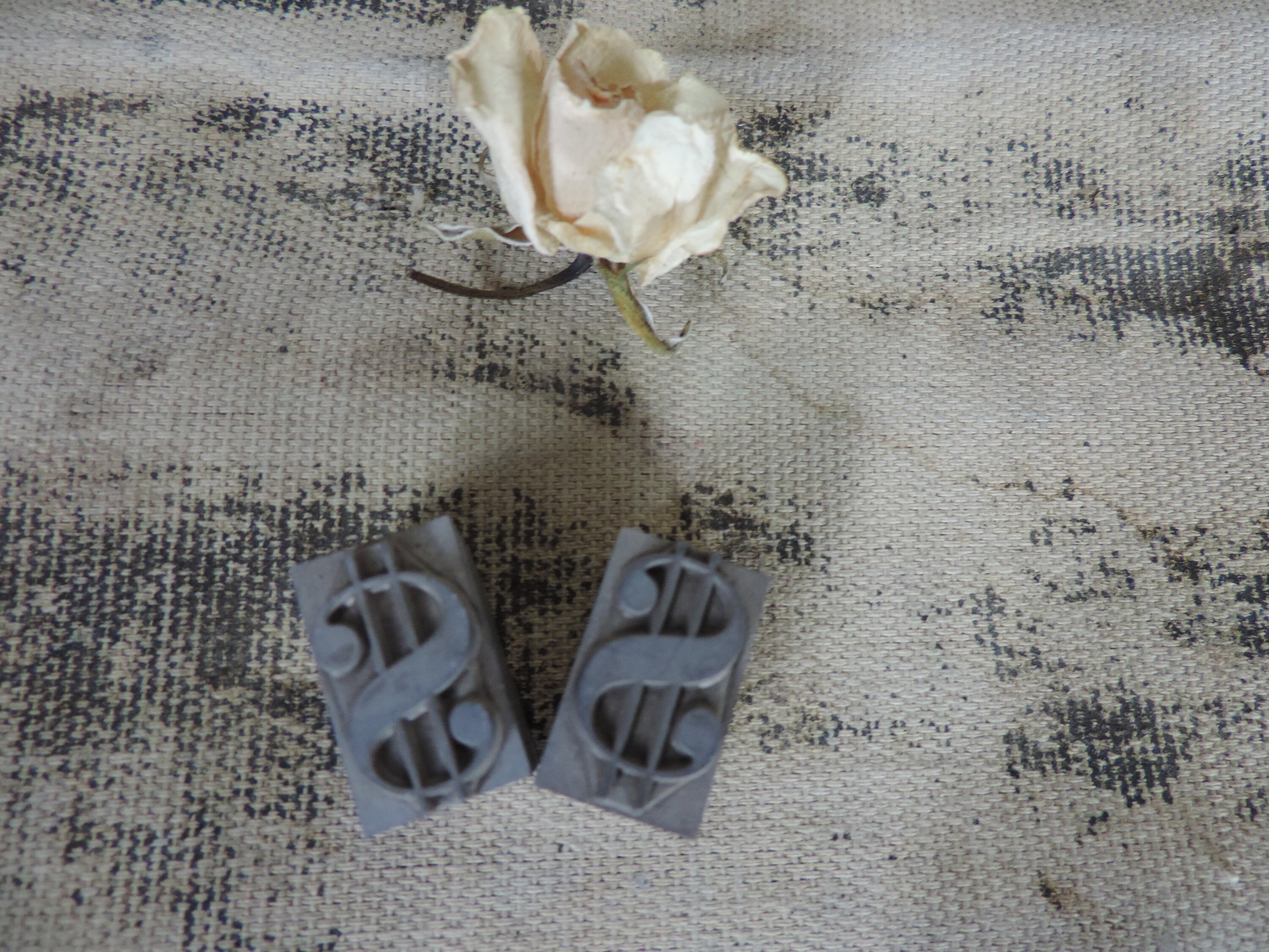 Vintage Block Letters Dollar Dollar Bill Signs 2 Typeface Metal ...