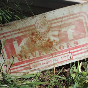 40's 50's ADVERTISING Sign KIST Beverages Kist Soda Pop Rustic ...