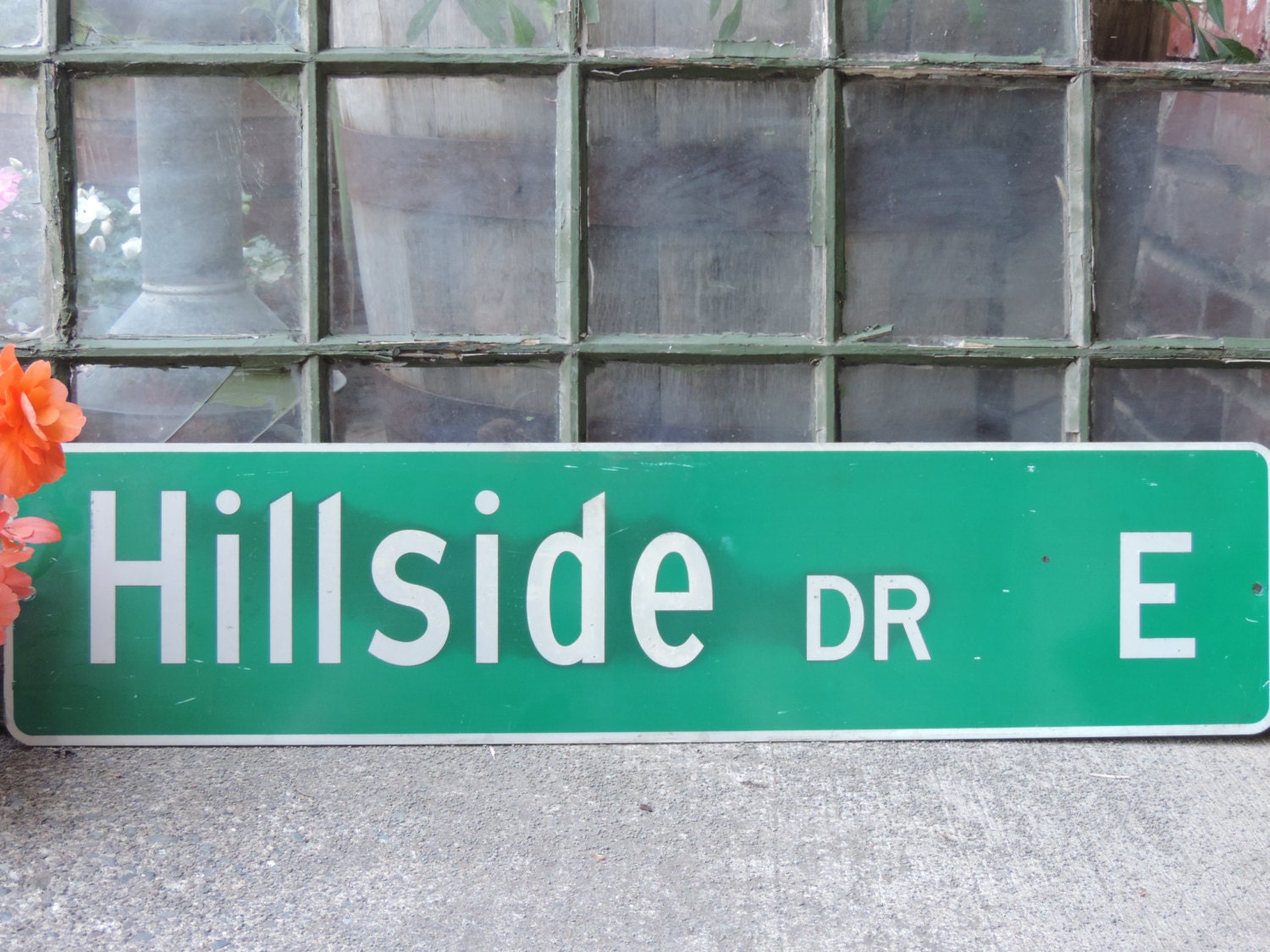 Vintage Street Sign Hillside Dr. E Wall Hanging Industrial Decor Trendy ...