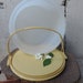 70's Tupperware Cake Server Tote Yellow Take Along Serving - Etsy