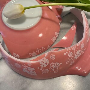Broken Pyrex Pink Gooseberry Cinderella Bowl 444 Nesting Bowl 4 ...