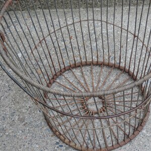 Vintage Wire Clam Basket Rustic Primitive Farmhouse Gathering | Etsy