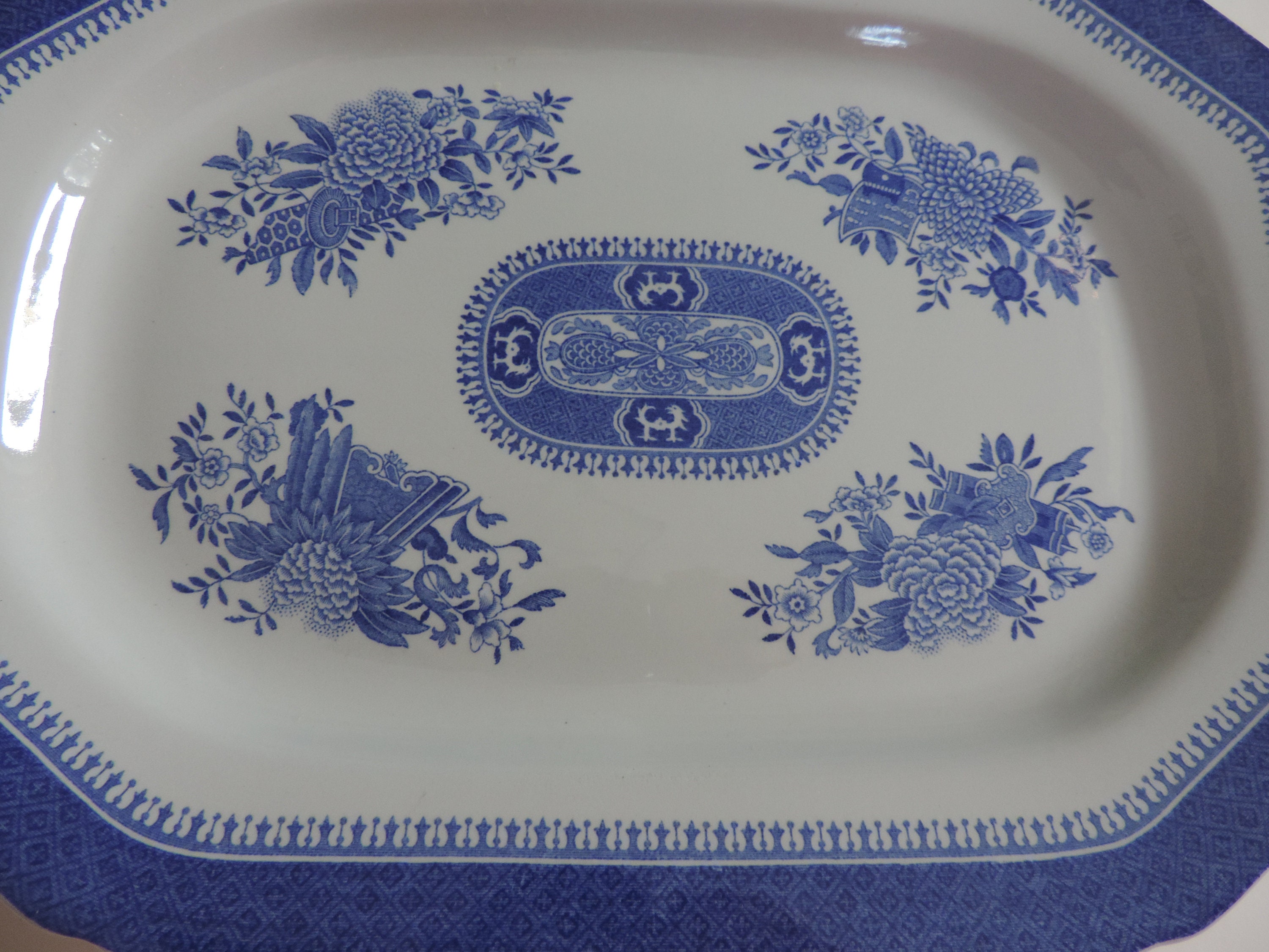 Spode Copeland 12.5 Platter Spodes Fitzhugh Blue Serving Platter/tray ...