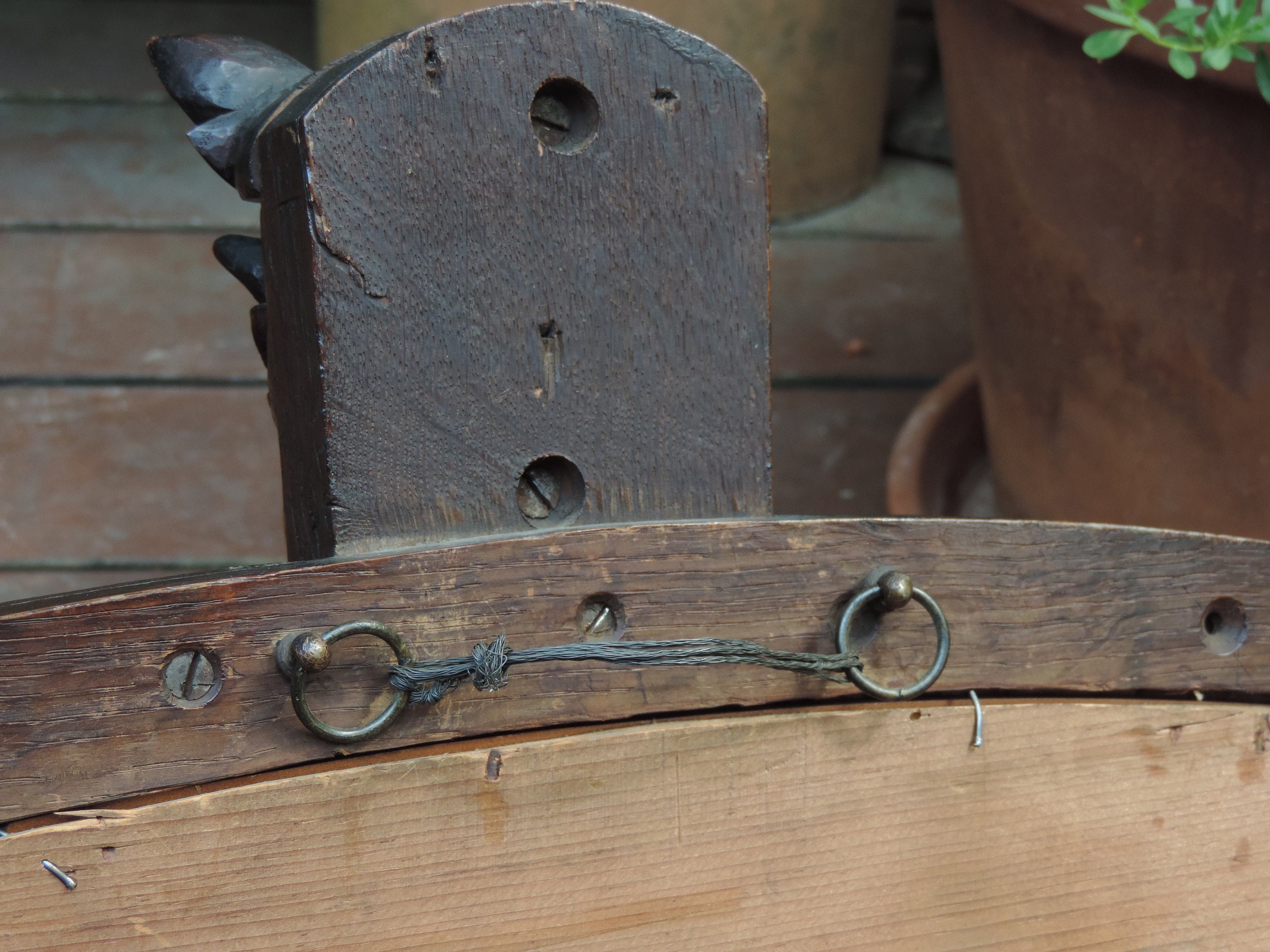 Antique Tiki Bar Mirror Decor Hand Carved Oval Mirror Pacific Isle ...