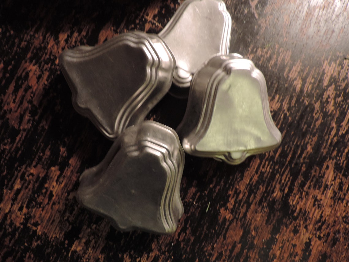 Vintage Cake Molds Bell Shaped Holiday Tins Jello Molds Set of - Etsy